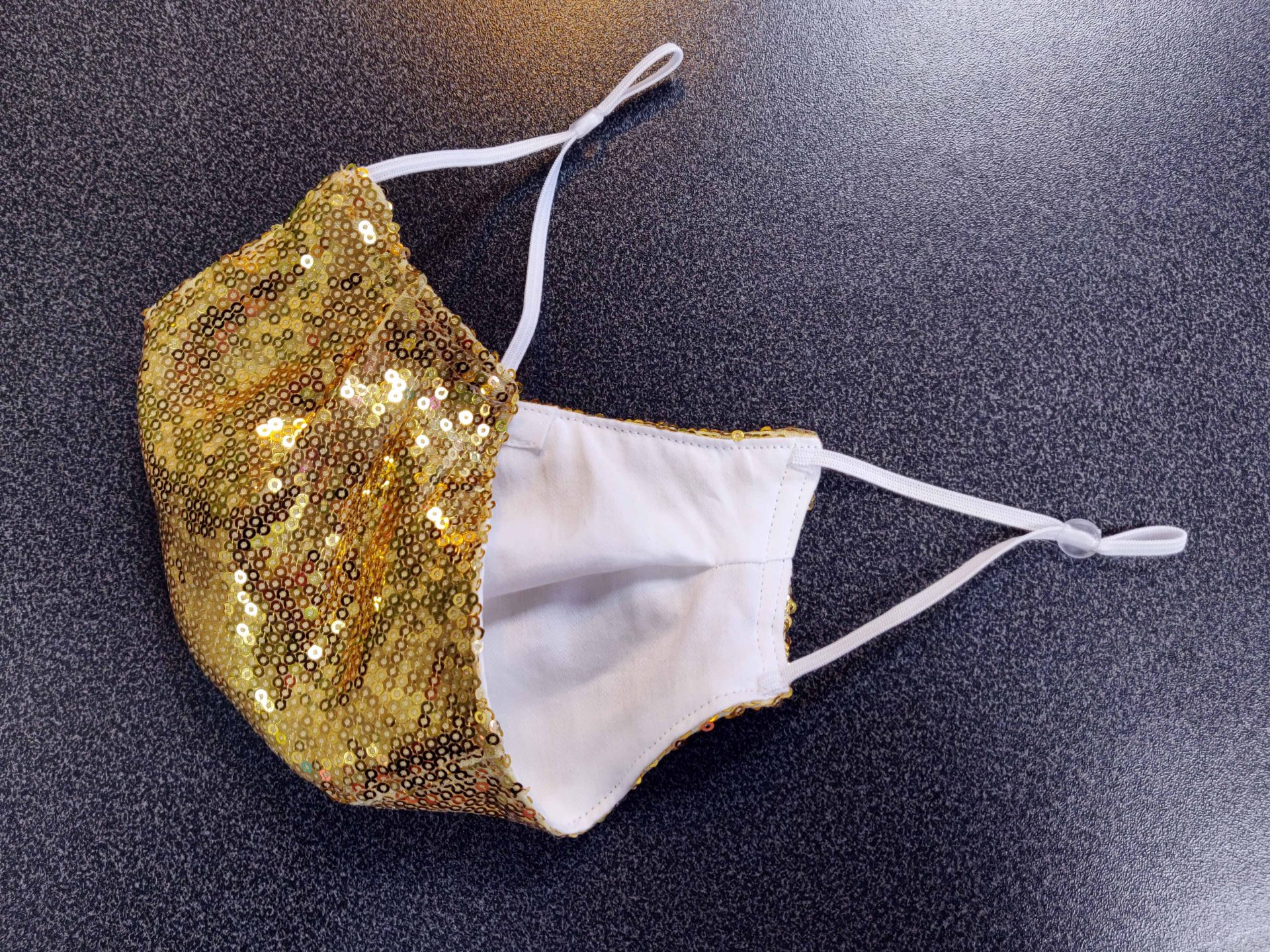 SPARKLE - Sequin Mask - Gold - XS, L, XL – Retrofuturistic Fashion ...