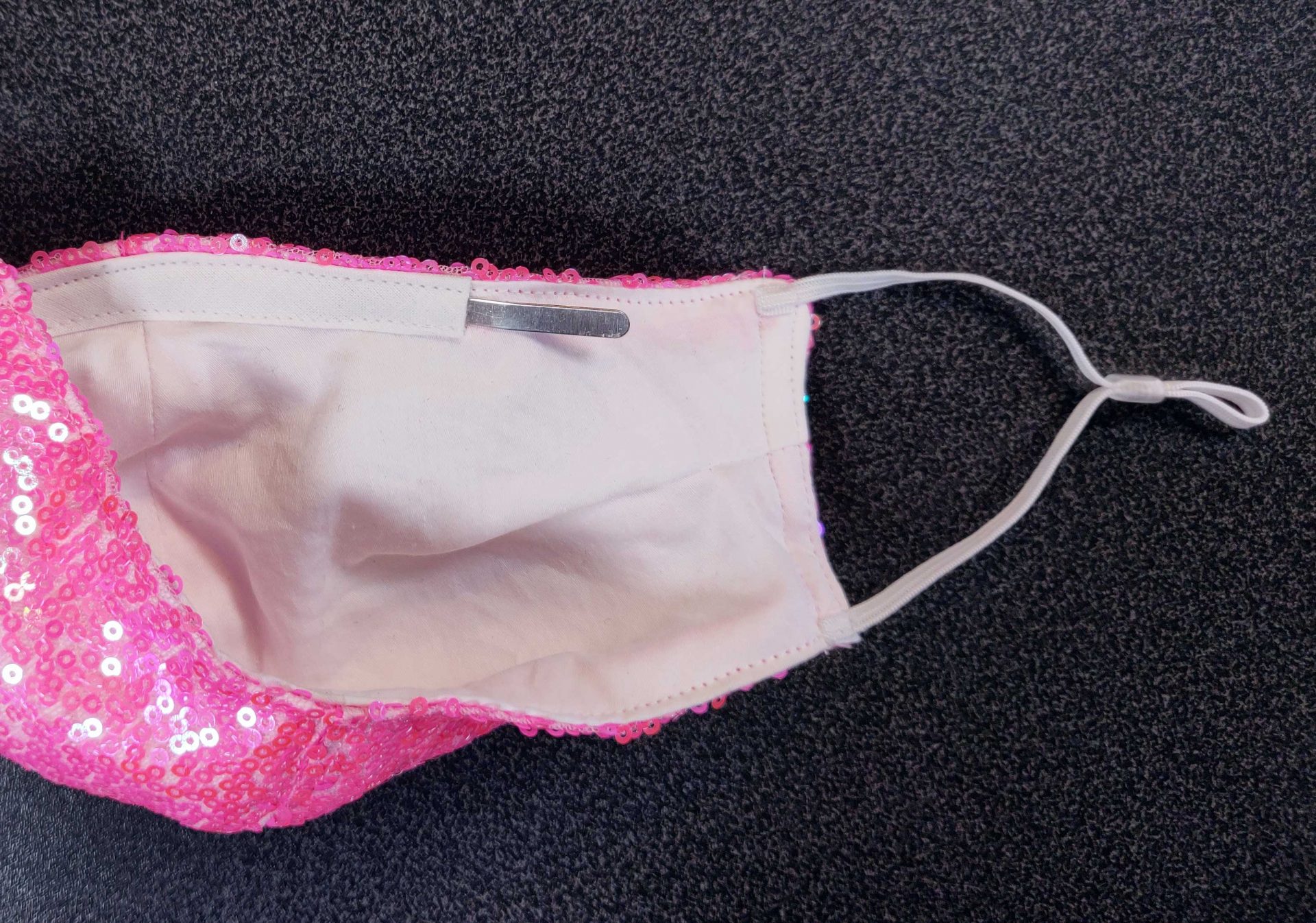 SPARKLE - Sequin Mask - Candy Pink UV - L, XL – Retrofuturistic Fashion ...